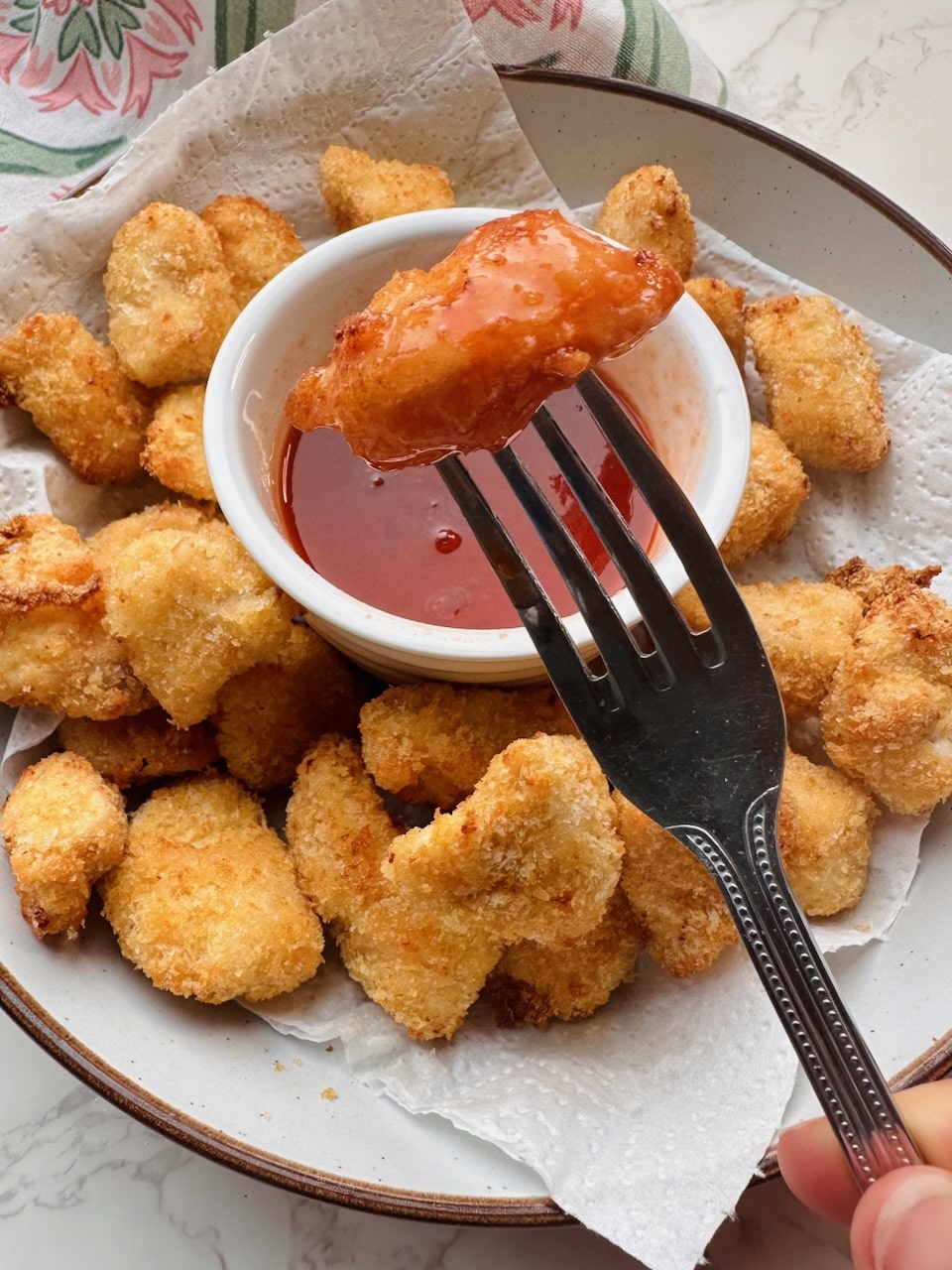 Crispy Chicken Bites and hot honey sauce: A Family Favourite - Little ...