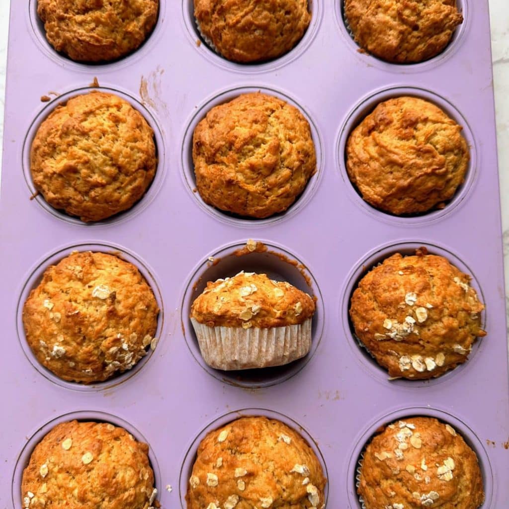 Apple & Carrot Muffins - Little Lou Cooks