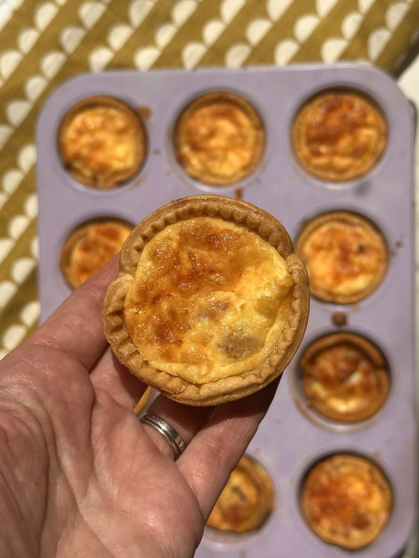 Mini Bacon & Cheese Quiches - Little Lou Cooks