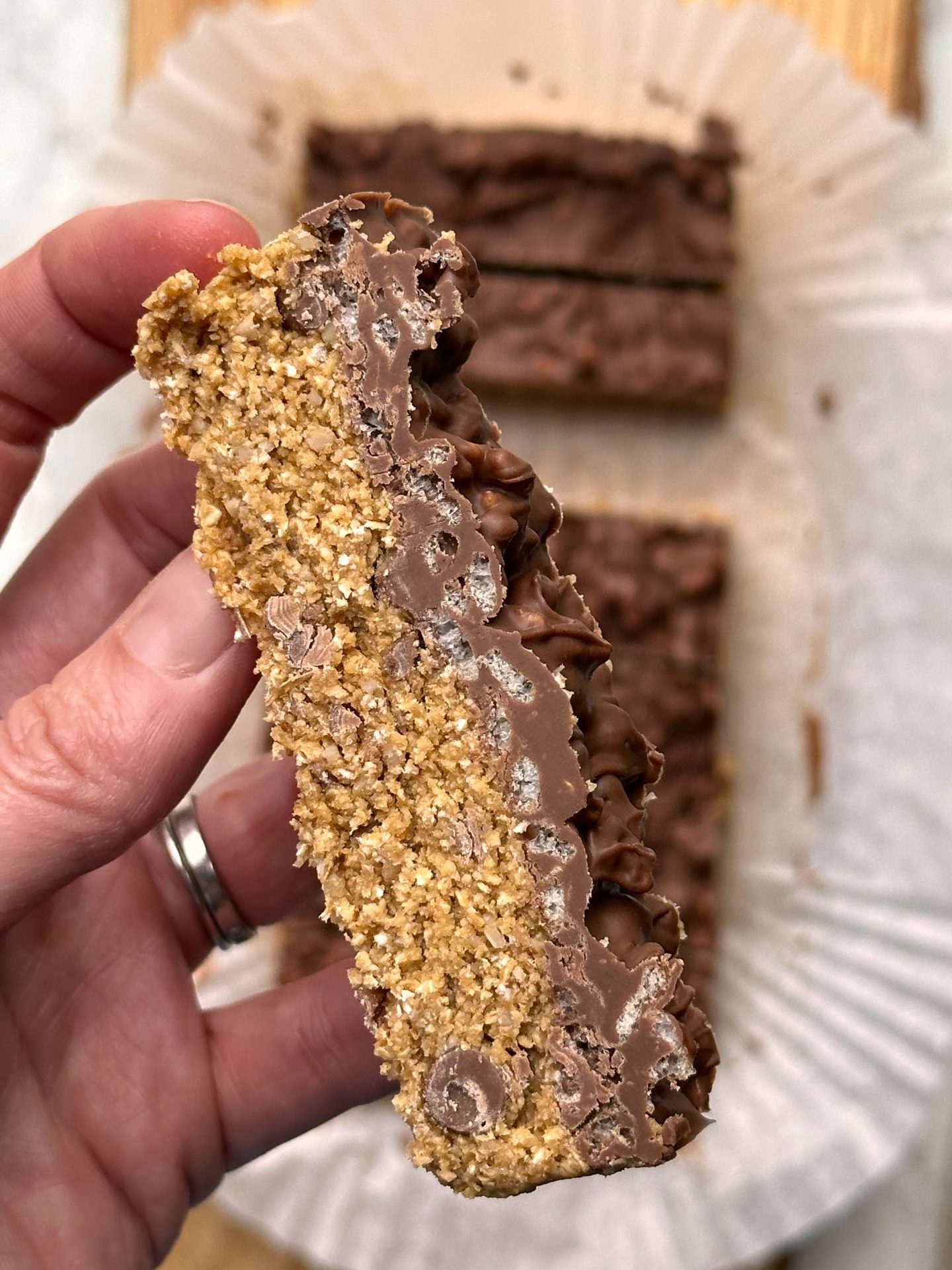 No-Bake Cookie Dough Crunch Bars - Little Lou Cooks